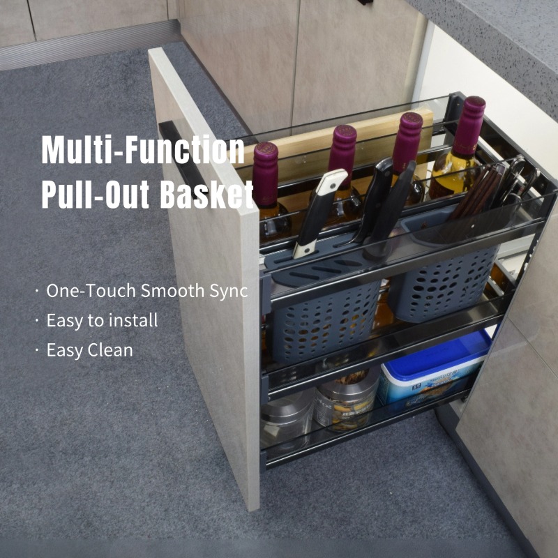 12″ Multi-Function Base Cabinet Pull-Out Base Cabinet Organizer – GME ...