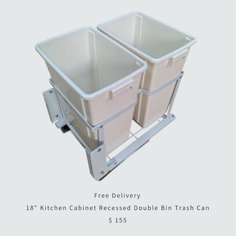 18″ Cabinet Built-in Double Bin Sorting Bin – GME Cabinet